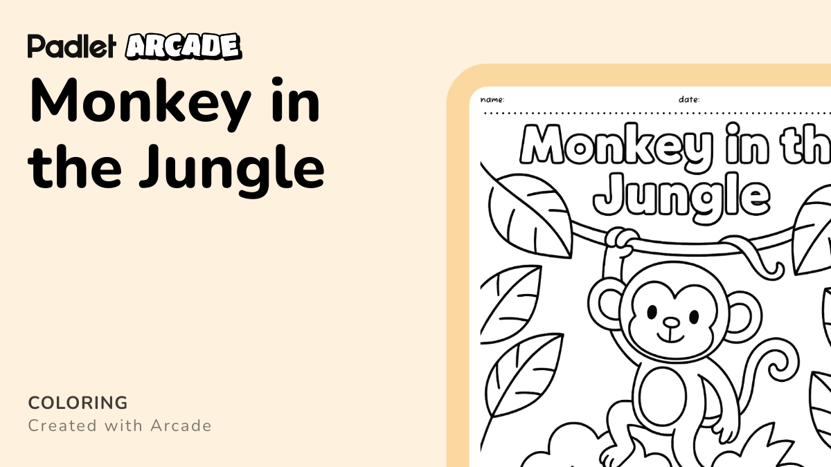 Coloring sheet by Padlet TA
