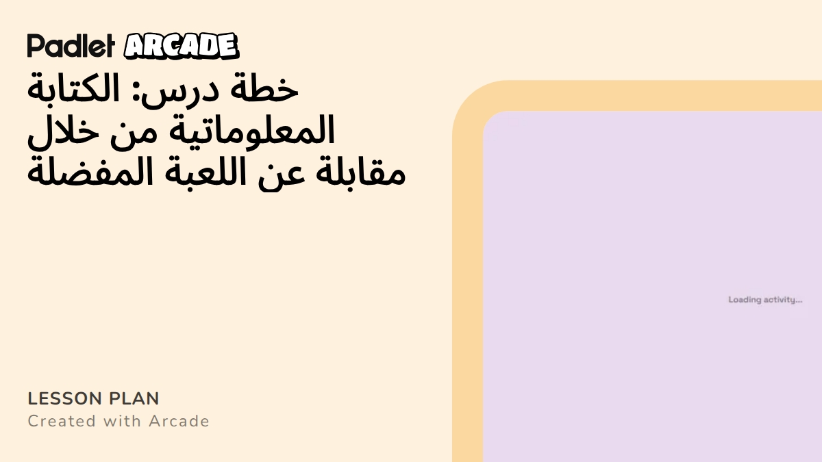 Lesson plan by Padlet TA