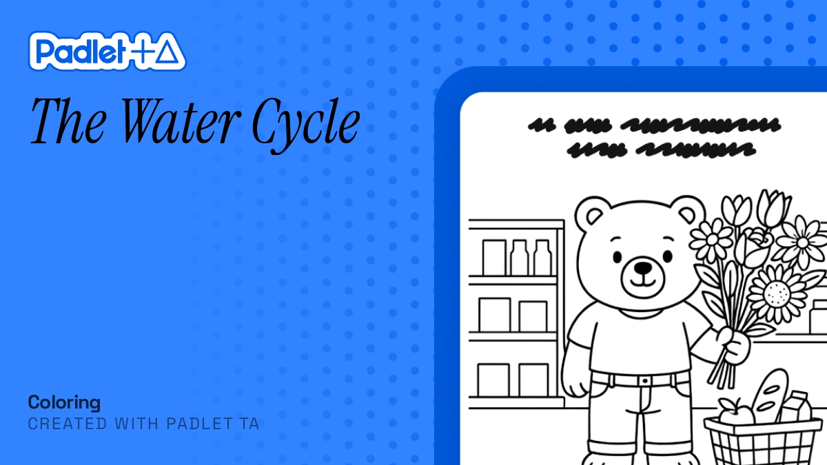 Coloring sheet by Padlet TA