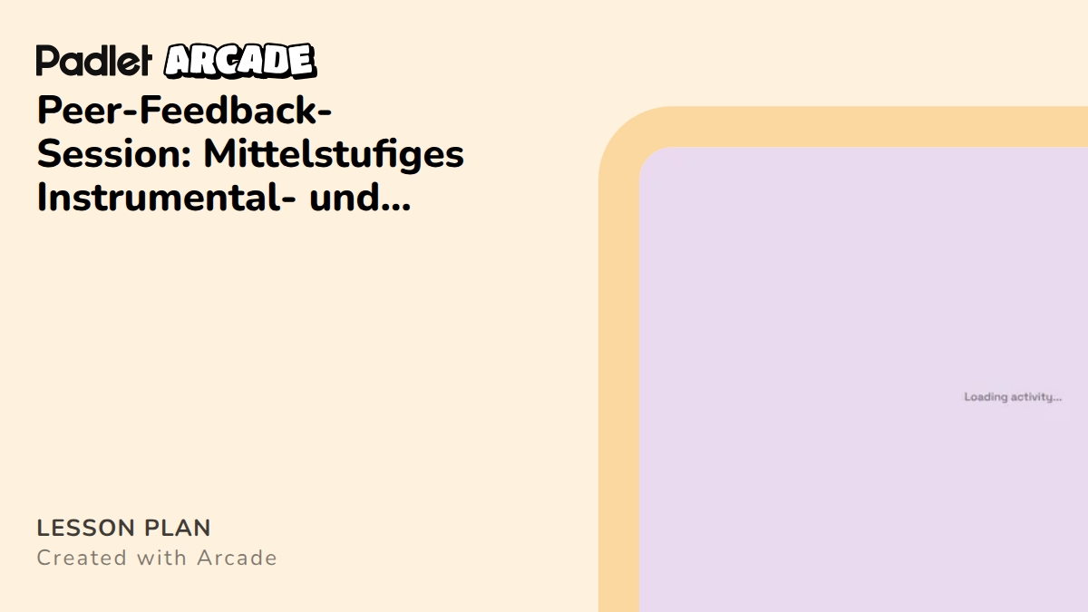 Lesson plan by Padlet TA
