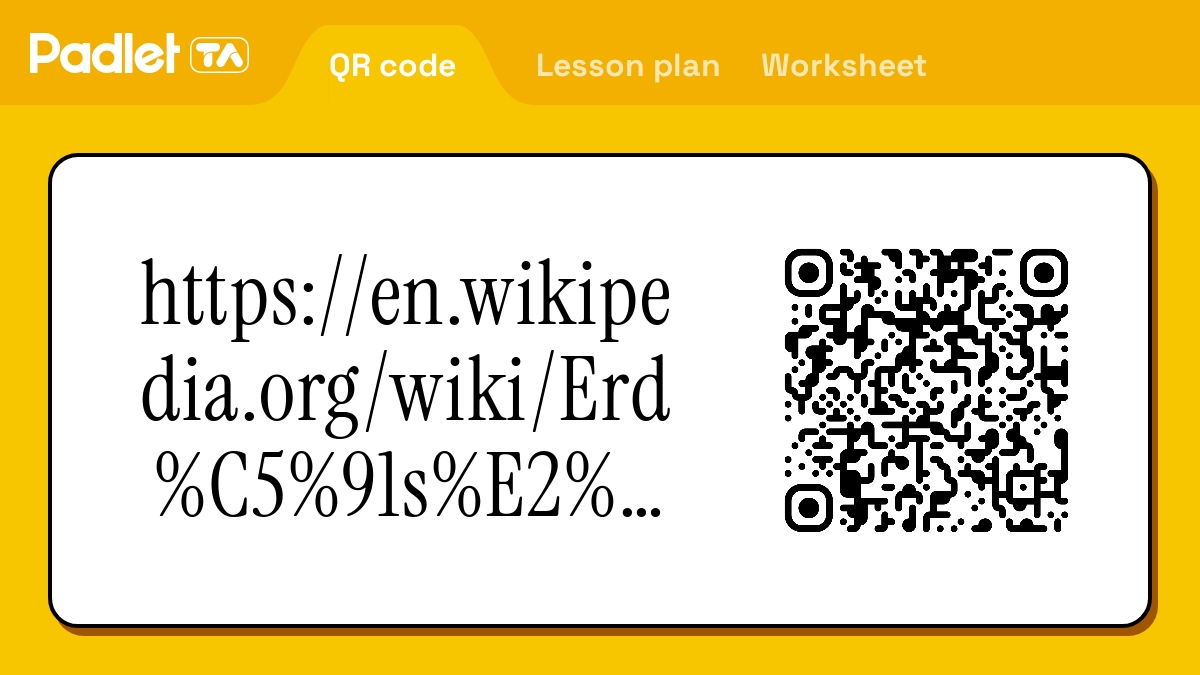 QR code by Padlet TA