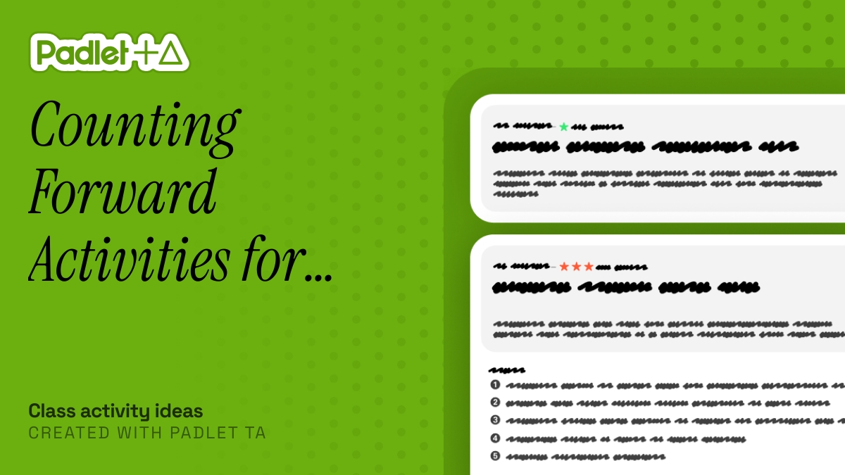 Class activity ideas by Padlet TA