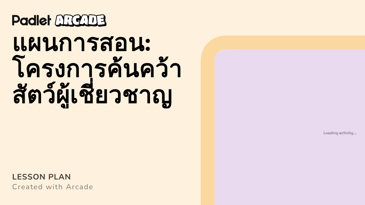 Lesson plan by Padlet TA