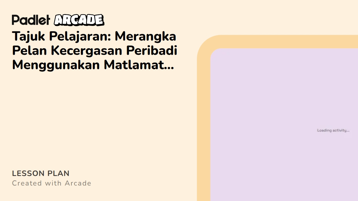 Lesson plan by Padlet TA