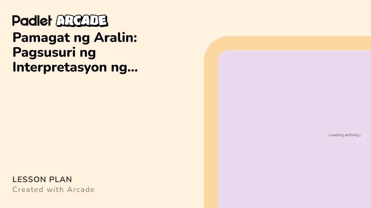 Lesson plan by Padlet TA