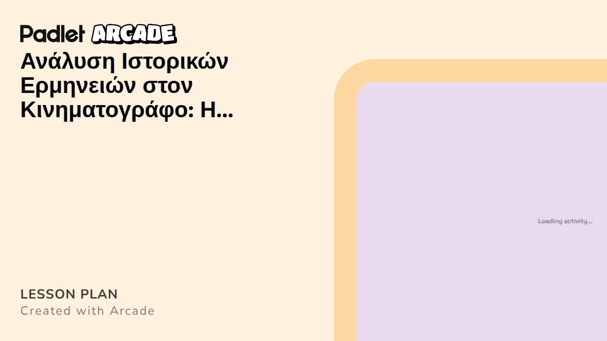 Lesson plan by Padlet TA