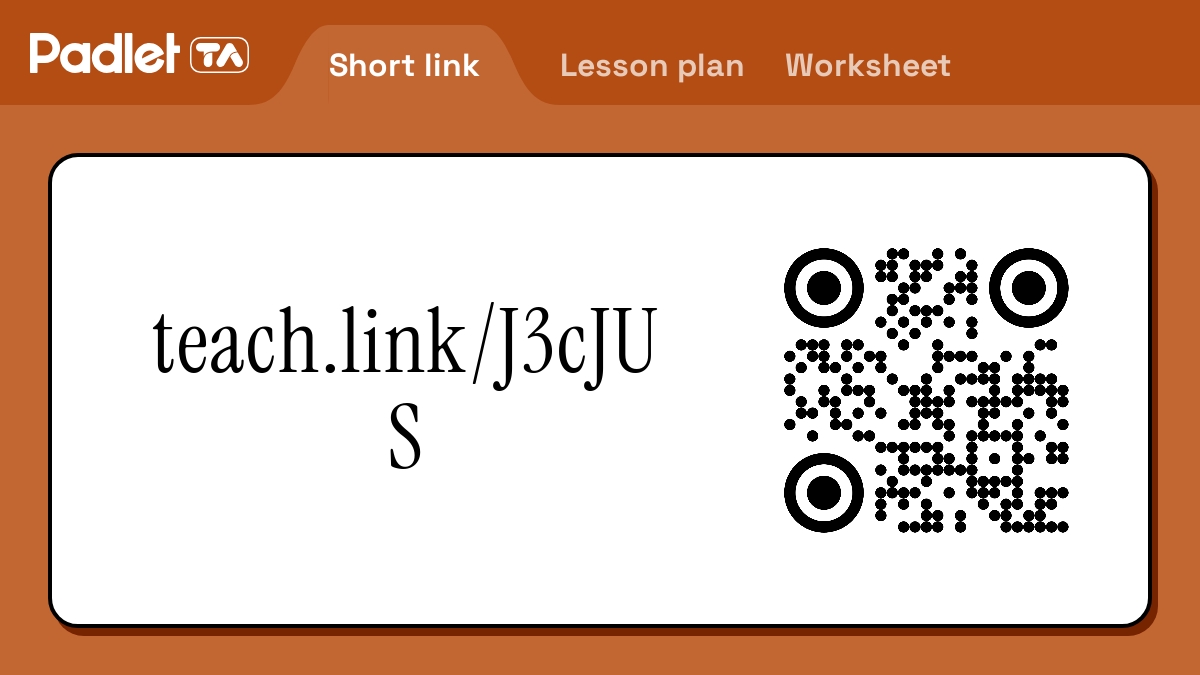 Short link by Padlet TA