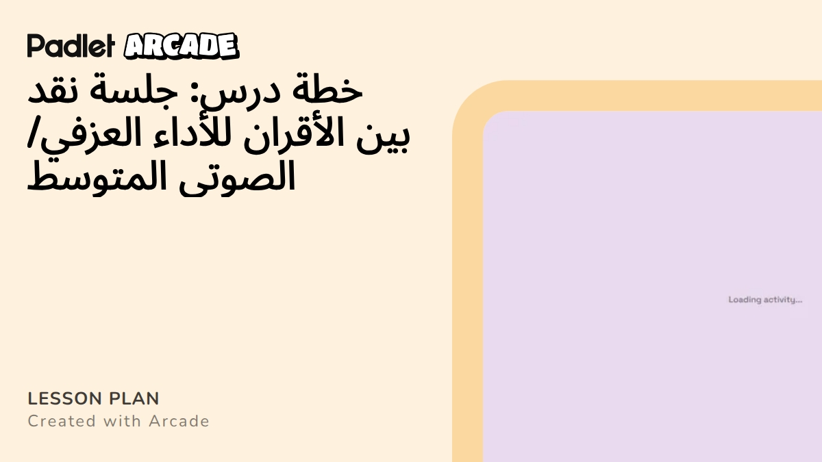 Lesson plan by Padlet TA