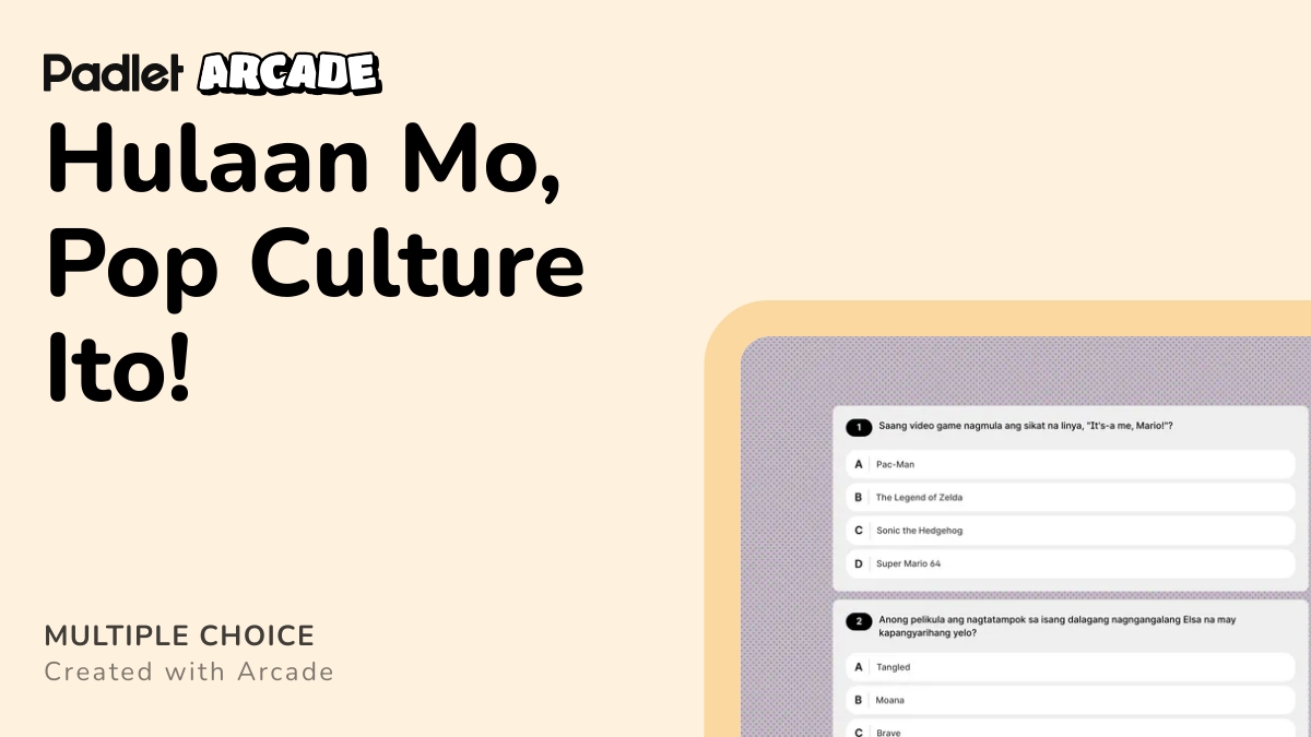 Hulaan Mo, Pop Culture Ito! by Padlet TA