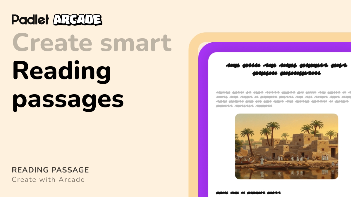 Reading passage by Padlet TA