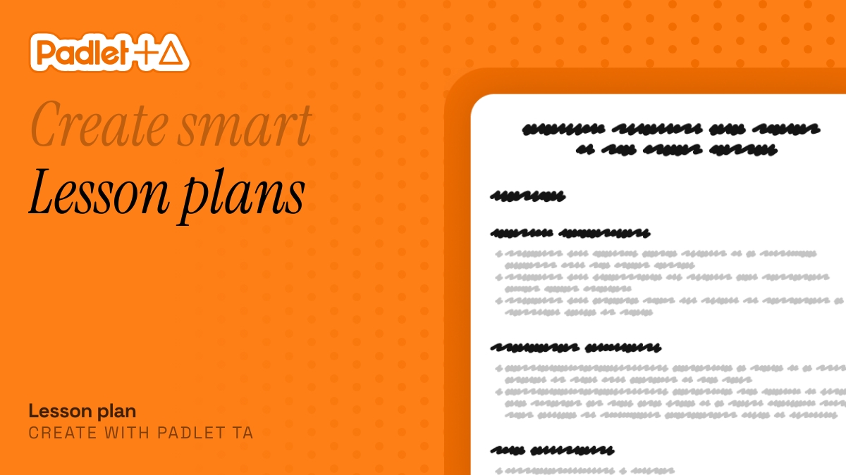 Lesson plan by Padlet TA